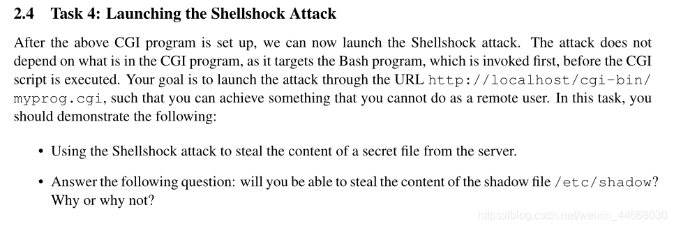 软件安全实验-SEEDubuntu-Shellshock Attack Lab_seed ubuntu16.04-CSDN博客