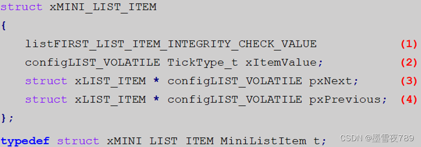 Freertos数据结构详解：列表、列表项与迷你列表项的使用与配置 Csdn博客