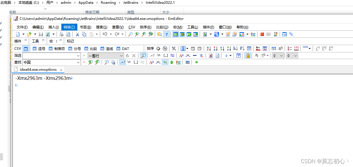 idea修改Vm Options报错Improperly specified Vm option.-CSDN博客