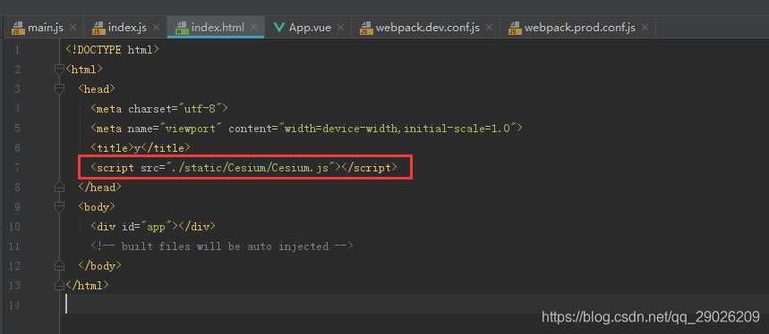 idea开发工具 vue+cesium+webpack的环境配置（helloworld）_idea webpack配置-CSDN博客