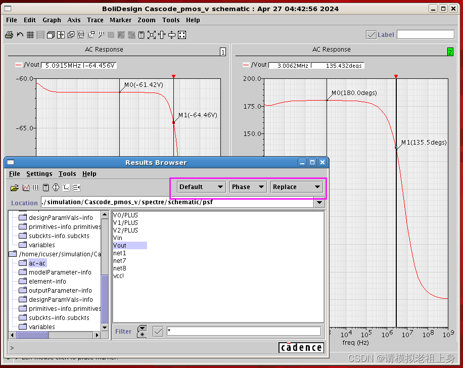virtuoso IC5141 实验三 Cascode OTA放大器设计_cascode放大器-CSDN博客