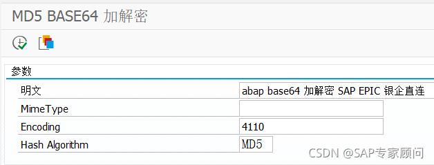SAP ABAP BASE64 MD5 加解密_abap md5解密-CSDN博客