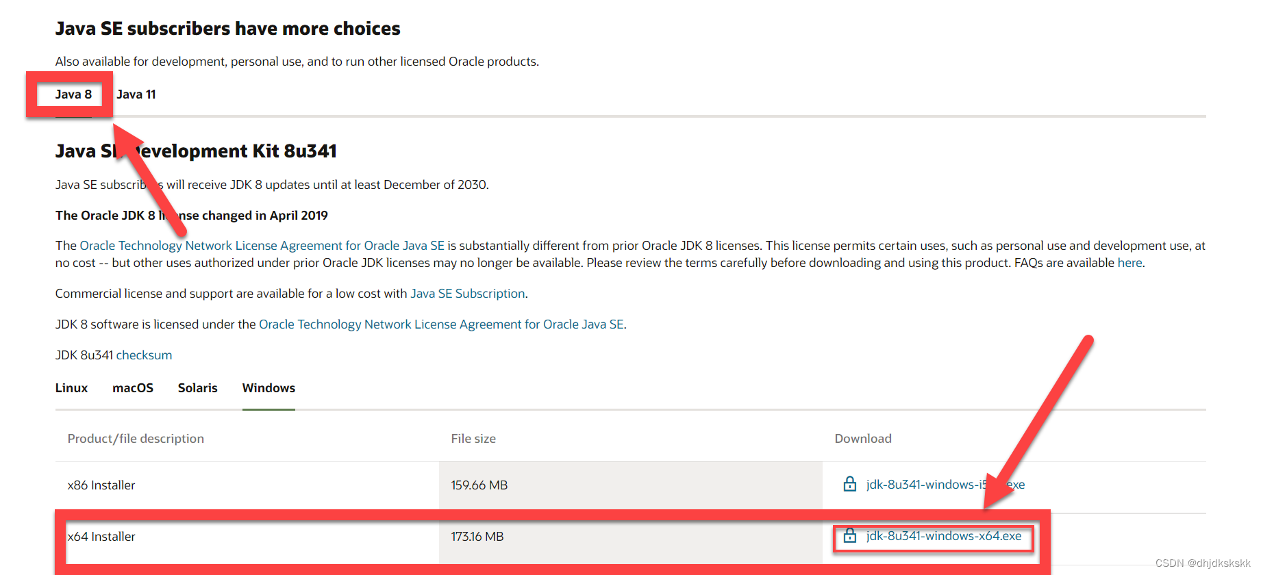 Oracle官网Java8安装教程-CSDN博客