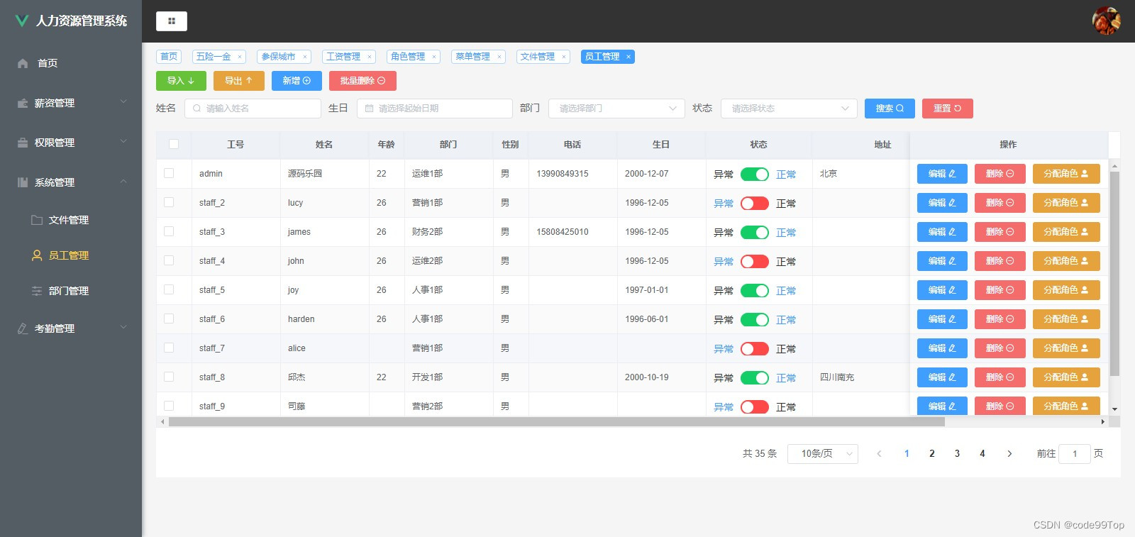 基于SSM+SpringBoot+Vue+ElementUI的人事员工人力资源管理系统_ssm+springboot+vue+elmentui的系統架構圖-CSDN博客