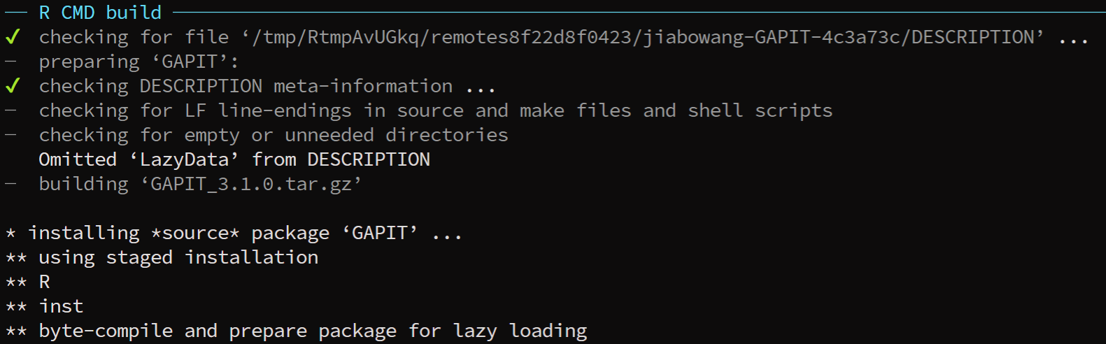 GWAS全基因组关联分析工具GAPIT最新版的安装教程与报错解决方案-CSDN博客