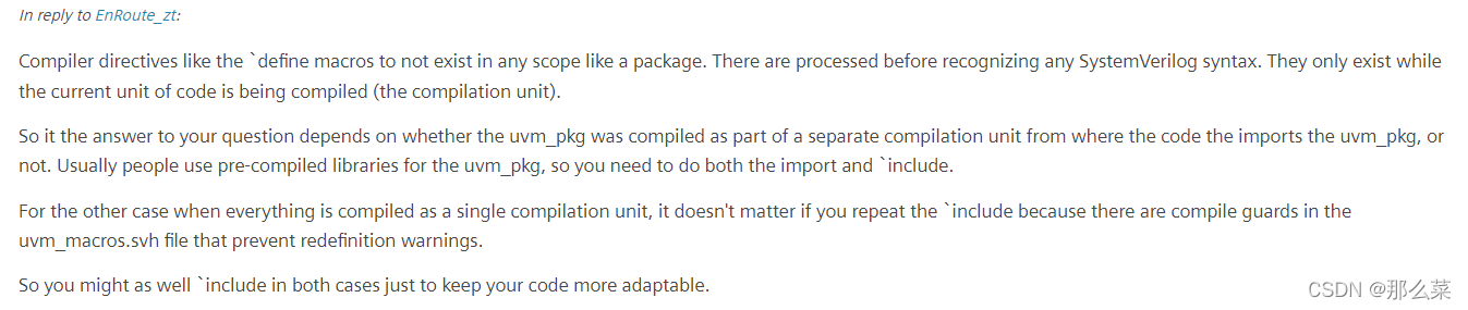 #UVM# 关于多次TB中 include “uvm_macros.svh“的疑问篇_uvm macros.svh-CSDN博客