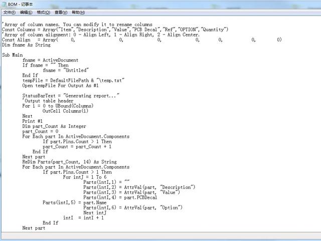 出bom带封装_在PADS中通过编写一个脚本来帮助出BOM，解决了整理BOM的烦恼-CSDN博客