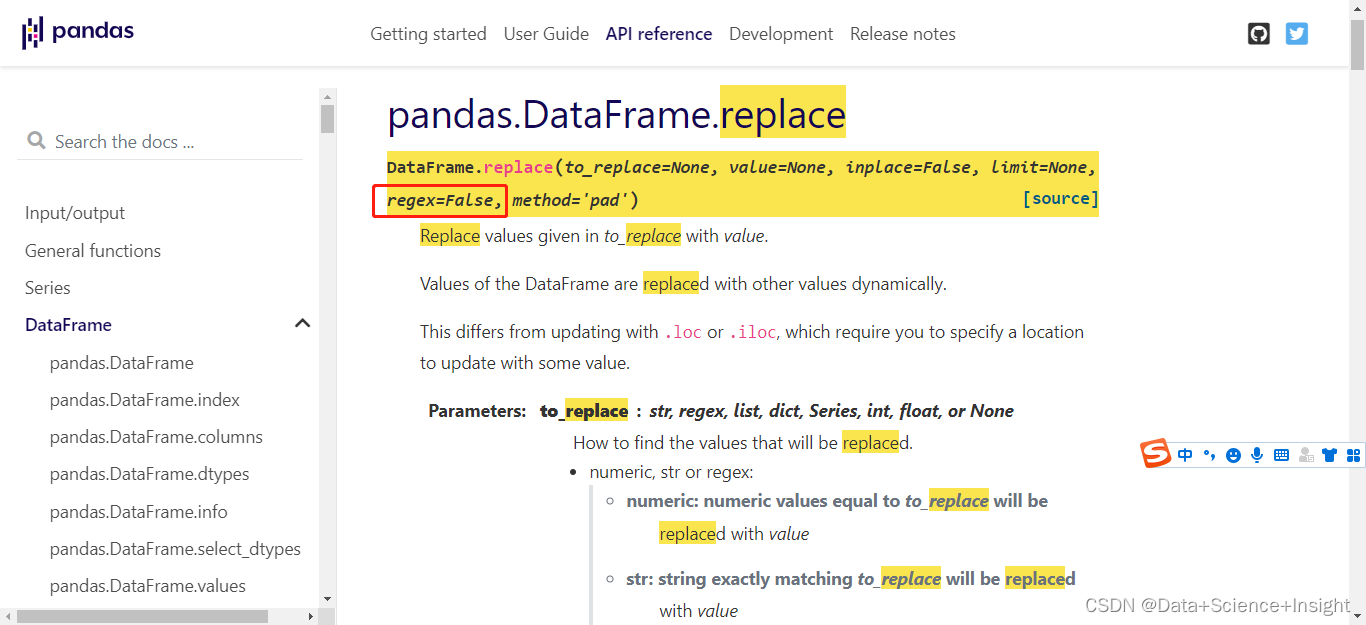 pandas使用replace函数和正则表达式移除dataframe字符串数据列中头部指定模式字符串（Removing leading substring in dataframe ...