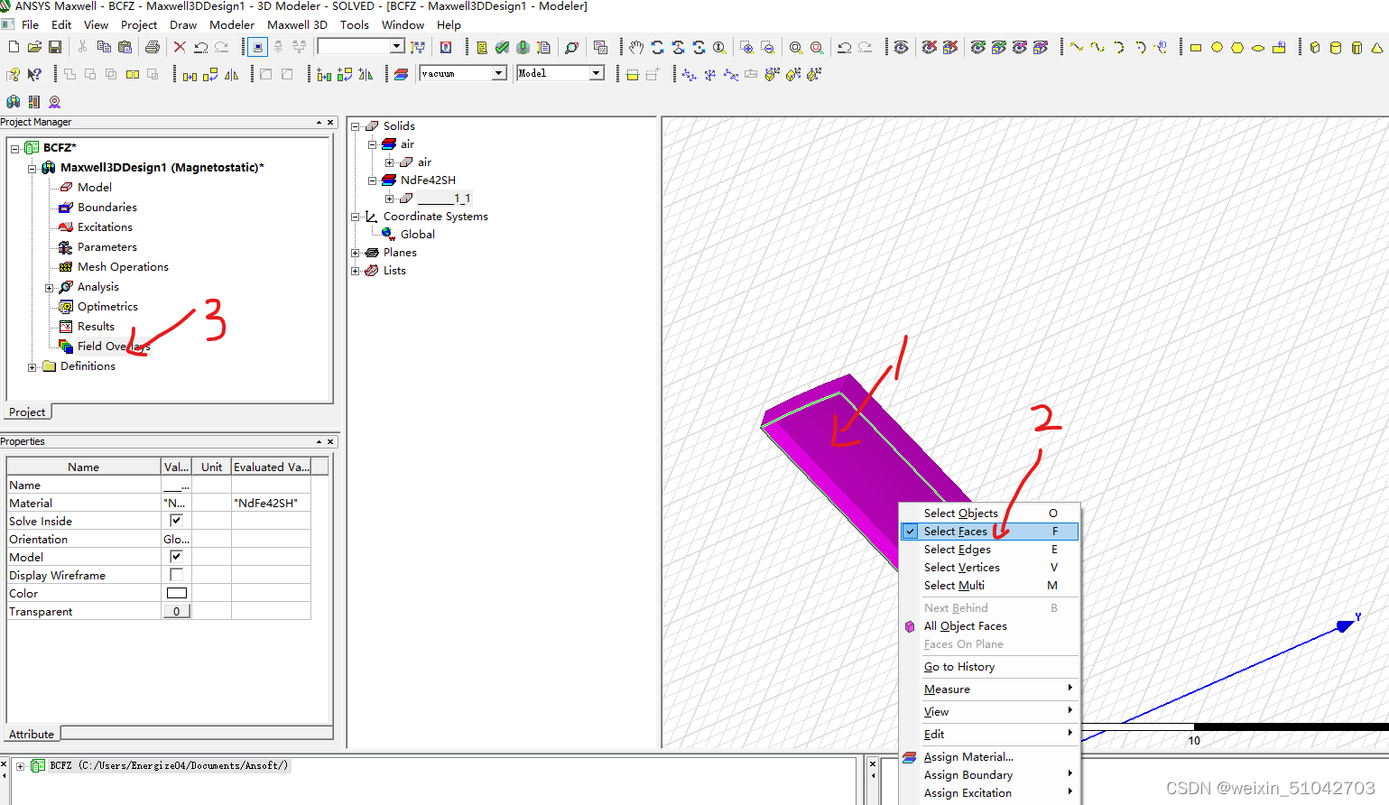 Ansoft Maxwell 永磁体表面磁场和空间磁场仿真_maxwell永磁体磁场仿真-CSDN博客