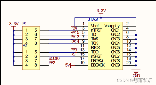 SWD/JTAG接口给STM32f407vet6下载程序测试_stm32f407 jtag-CSDN博客