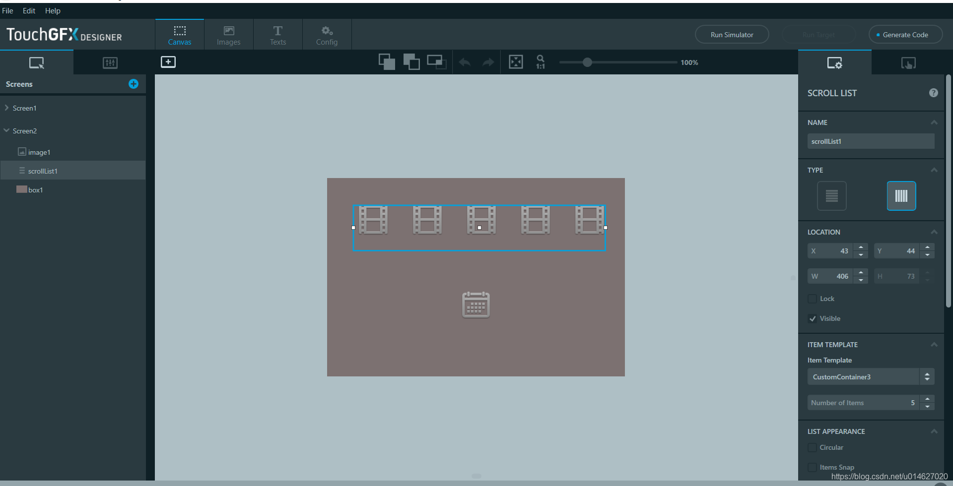 stm32基于TouchGFX的GUI开发（六）：(Scroll List)滚动列表的使用_touchgfx scrolllist-CSDN博客