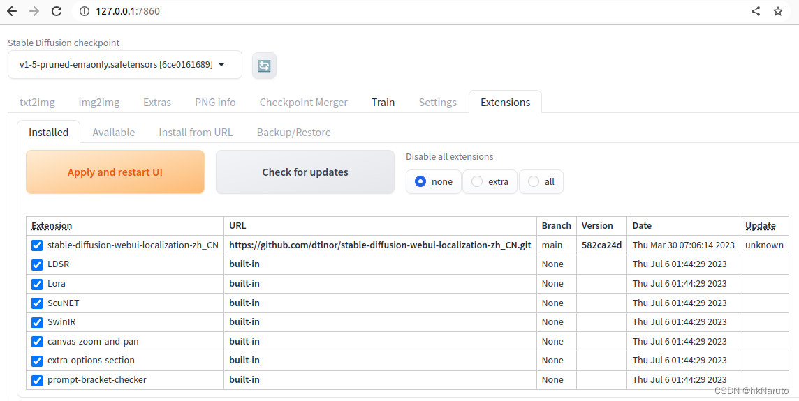 Stable Diffusion WebUI 汉化 Ubuntu 22.04平台_ubuntu22.04 stable diffusion中文化-CSDN博客
