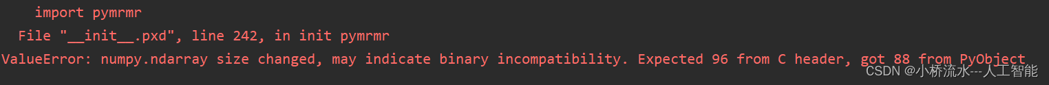 完美解决ValueError: numpy.ndarray size changed, may indicate binary incompatibility. Expected 96-CSDN博客