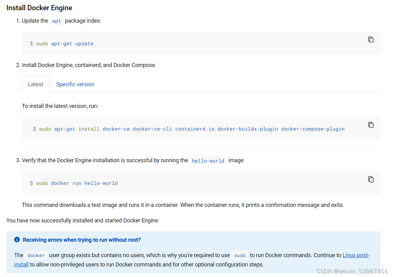 基本Ubuntu安装Docker_ubuntu docker安装-CSDN博客
