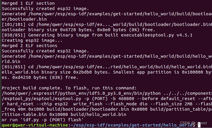 ESP32学习二-环境搭建（ESP-IDF V5.0，Ubuntu18.4）_esp32 idf.py build failed-CSDN博客