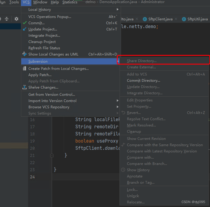 Intellij Idea初始提交代码到svn服务器时share Directory不可用问题解决idea Vcs 提交代码 Csdn博客