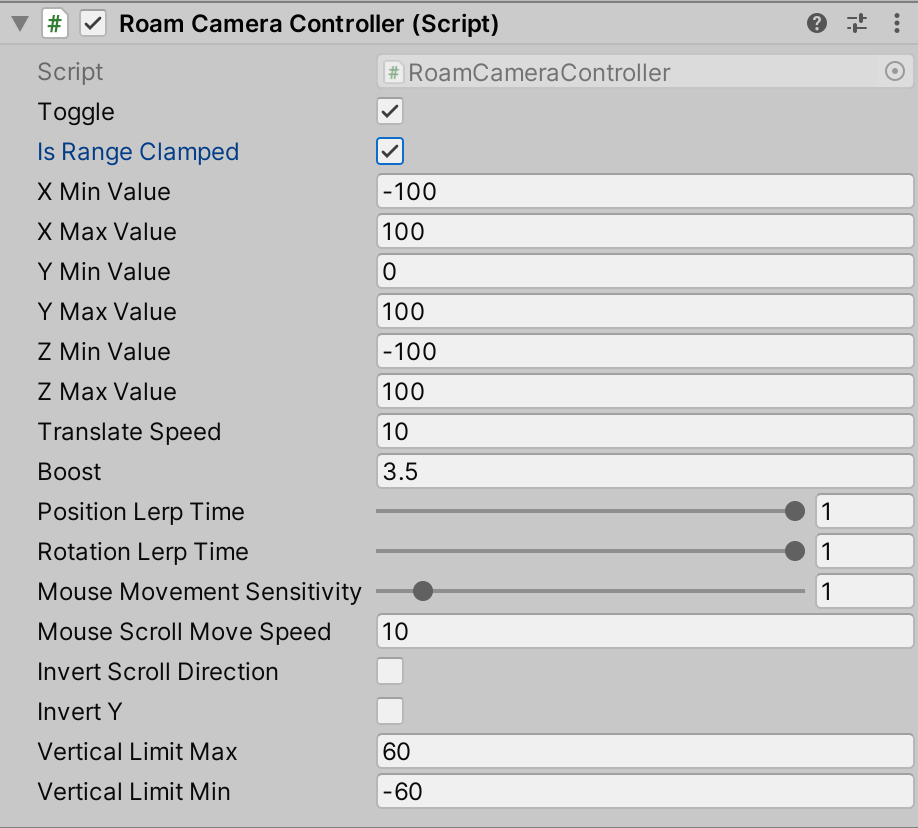 Unity SKFramework框架（十八）、RoamCameraController 漫游视角相机控制脚本_unity漫游脚本-CSDN博客