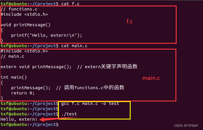 C语言extern关键字：共享全局变量与函数的链接机制-CSDN博客