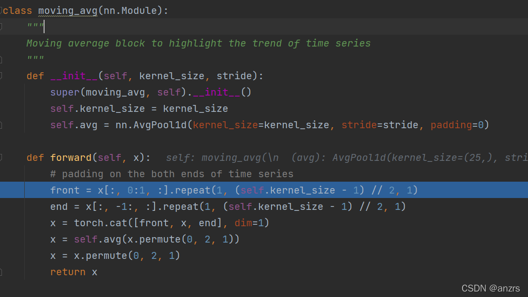 Autoformer pytorch代码解读（1）进入attention的计算之前的步骤 transformer学习笔记_autoformer代碼解讀-CSDN博客
