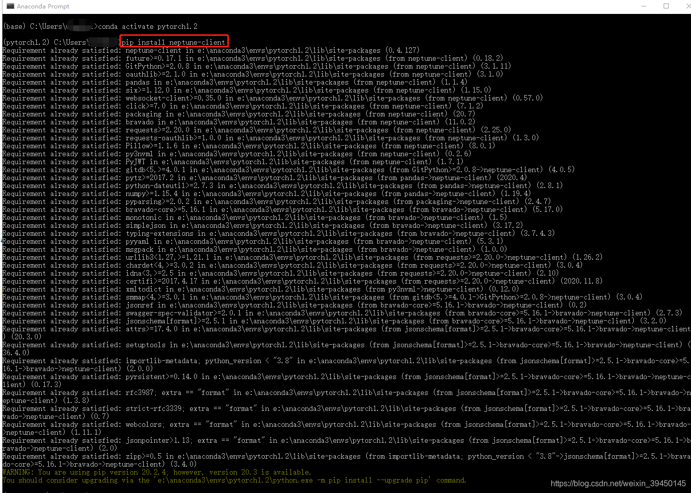 安装neptune-client库_neptunedeprecationwarning: you're importing the ne-CSDN博客