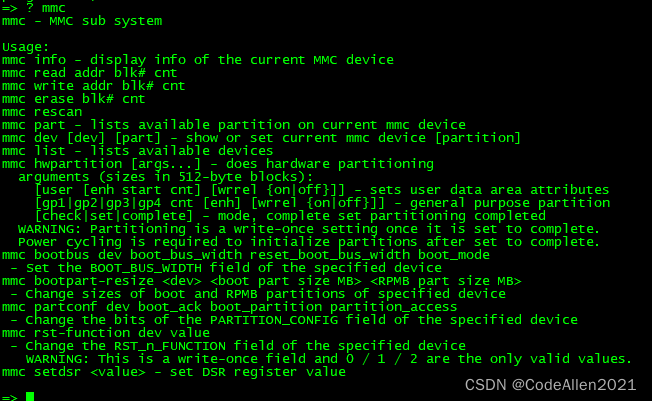 【嵌入式Linux】6.U-Boot常用命令_嵌入式lunix系统查看uboot中的环境变量bootdelay,将其值改为5,并保存到nand-CSDN博客