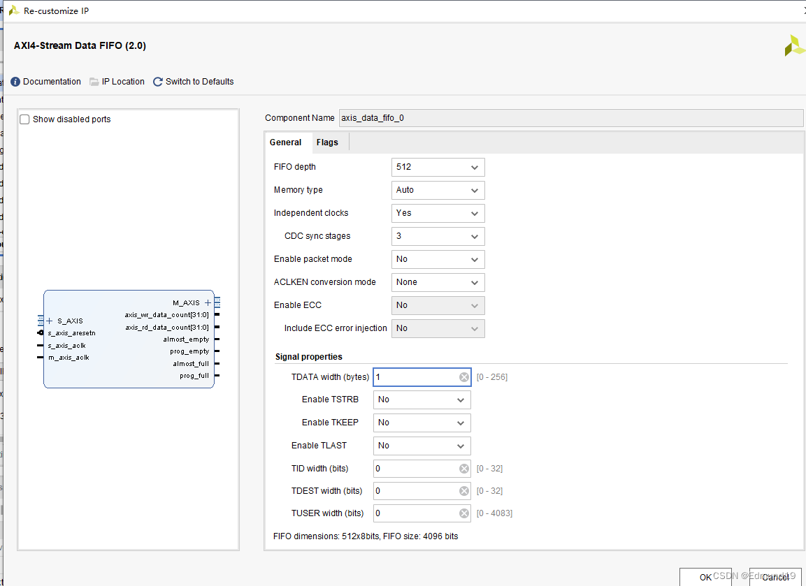 适用于AXI-Stream接口的Xilinx FIFO IP核_fifo generator axi stream-CSDN博客