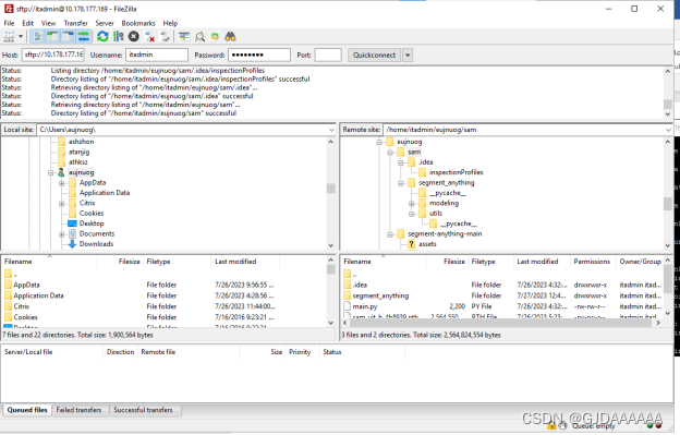 Segment_anything_main(sam) environmental configuration and issues encountered for linux_sam.to ...