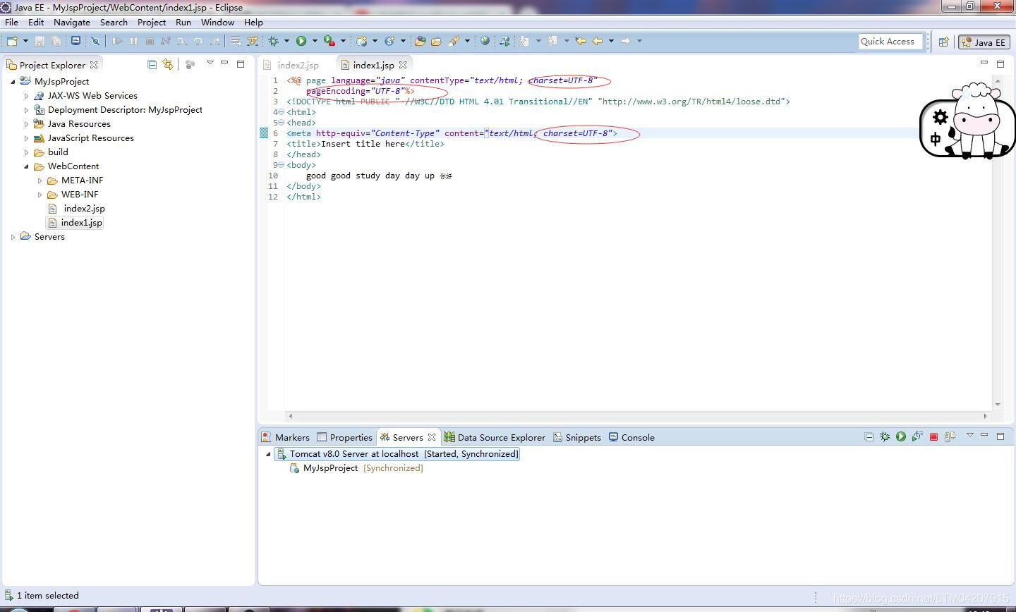 Eclipse中设置文本编码为UTF-8的方式_eclipse tomcat指定utf-8-CSDN博客