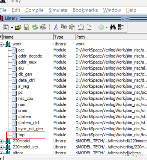 简易RISC-CPU的设计与验证，ModelSim_dark risc modelsim-CSDN博客