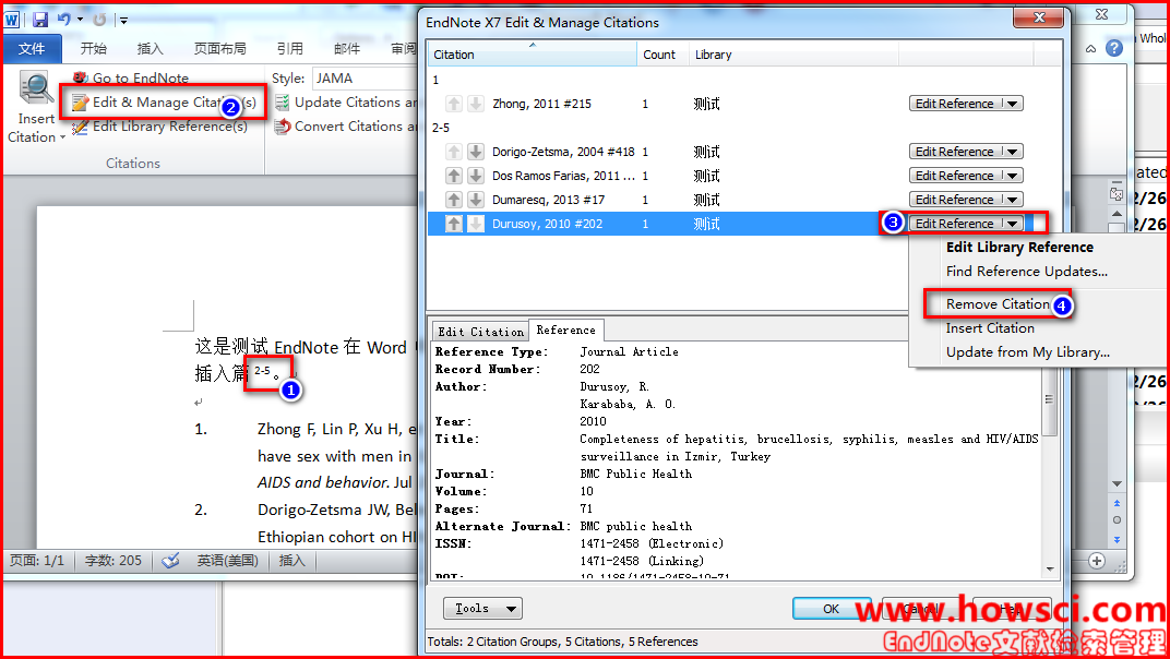 EndNote在Word中插入文献的方法_word中 insert selected citation-CSDN博客