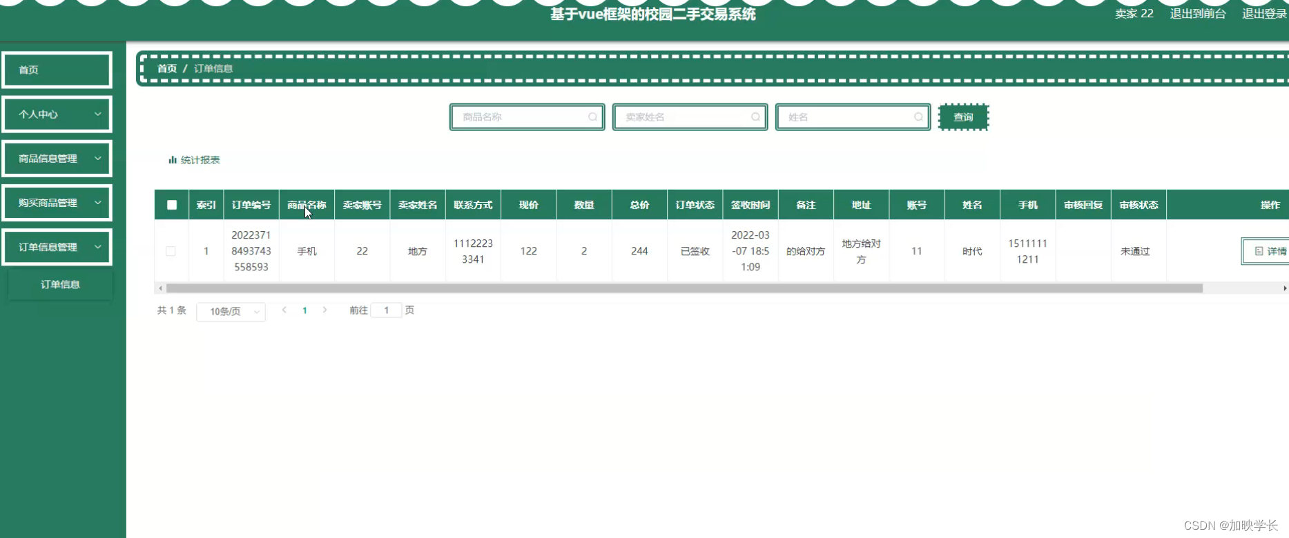 Springboot毕设项目基于vue框架的校园二手交易系统jh82s（javavuemybatismavenmysql）基于vue和express的校园二手交易网站csdn Csdn博客