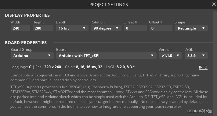 LVGL+ESP32S3+Platformio+Arduino+SquareLine_Studio+TFT_eSPI（显示）_esp32s3 lvgl-CSDN博客