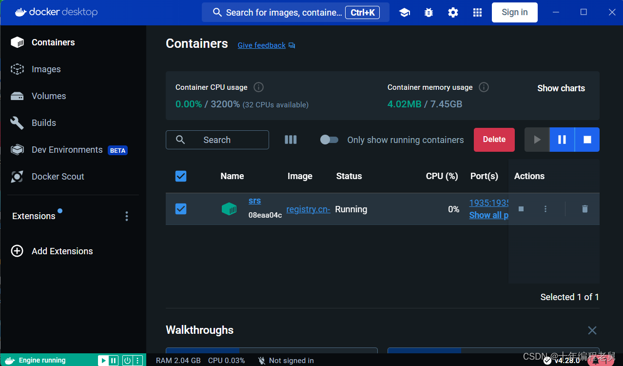 Window下SRS流媒体服务器的搭建+RTMP视频推流_windows安装srs流媒体服务器-CSDN博客