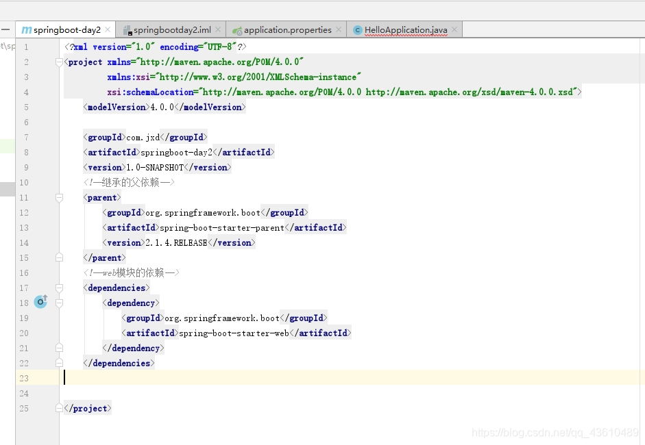 SpringBoot创建maven项目pom文件出现expected START_TAG or END_TAG not TEXT (position: TEXT seen……_start ...