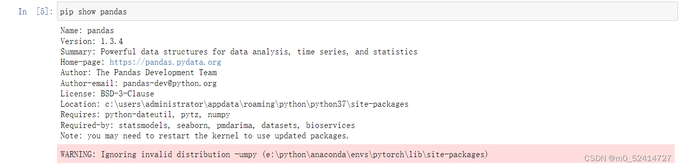 ImportError: this version of pandas is incompatible with numpy ＜ 1.17.3 your numpy version is 1. ...