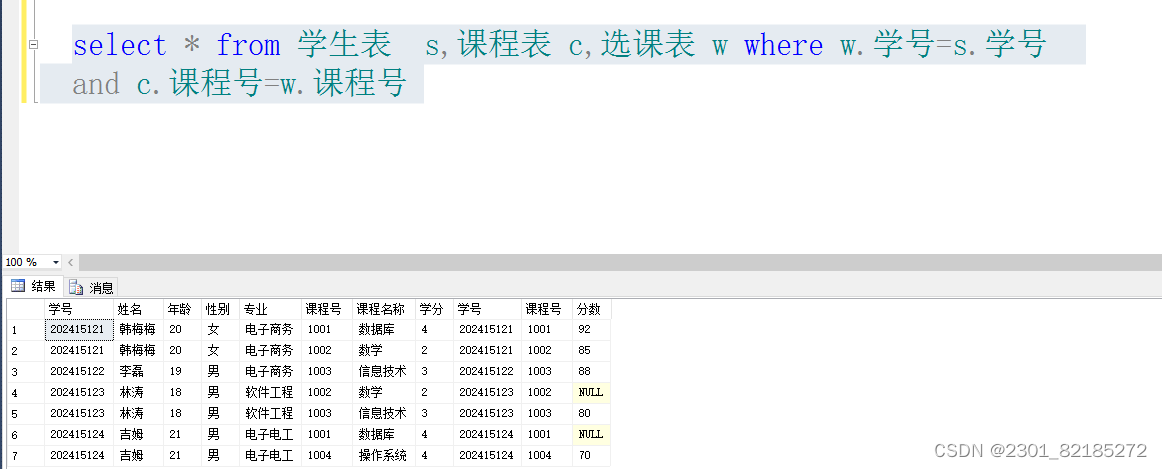 sql数据库_sql数据库学生表样例-CSDN博客