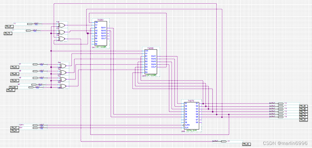 山东大学计算机组成与设计实验六 二进制补码加法器实验_山东大学二进制补码加法器实验-CSDN博客