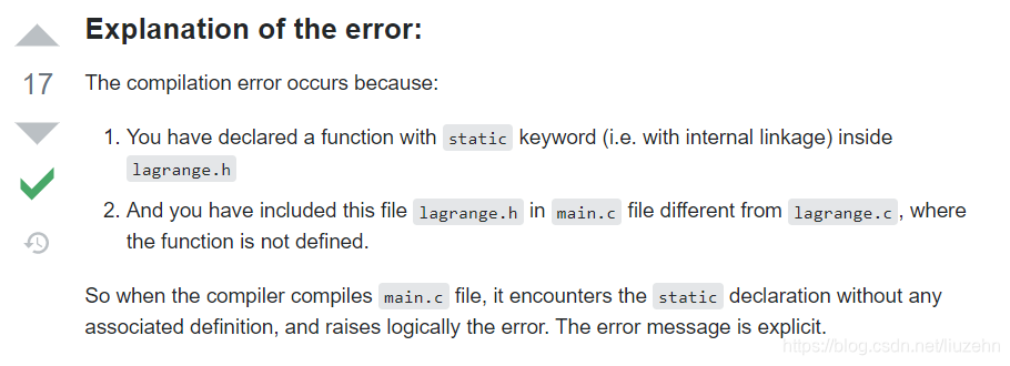 error: function has internal linkage but is not defined-CSDN博客