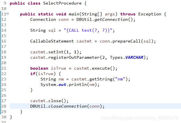Java Database Connectivity——6. 使用 CallableStatement 接口调用存储过程 ...