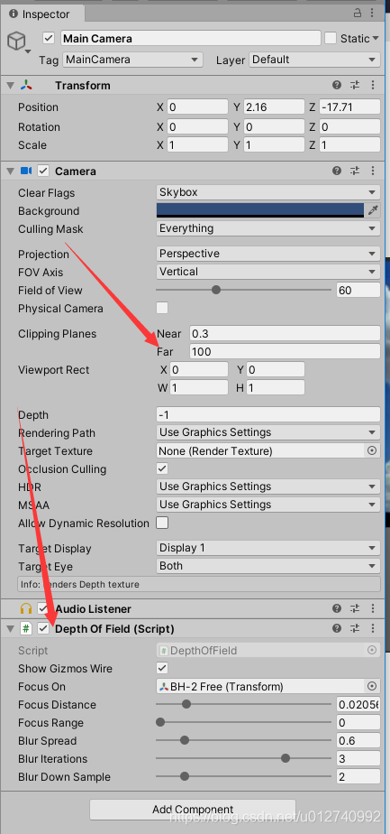 Unity景深Depth of field优化，得到清晰边界_unity depth of field-CSDN博客