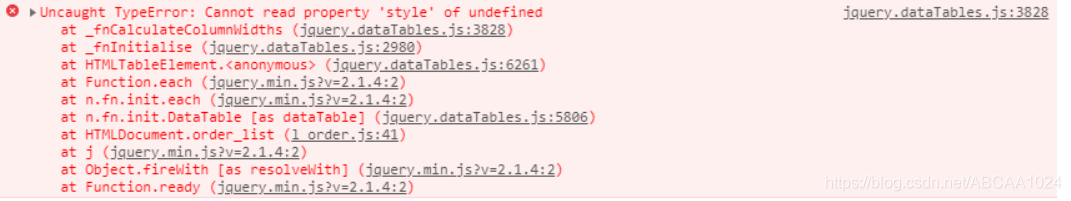 jquery.dataTables.min.js: Uncaught TypeError: Cannot read property ...