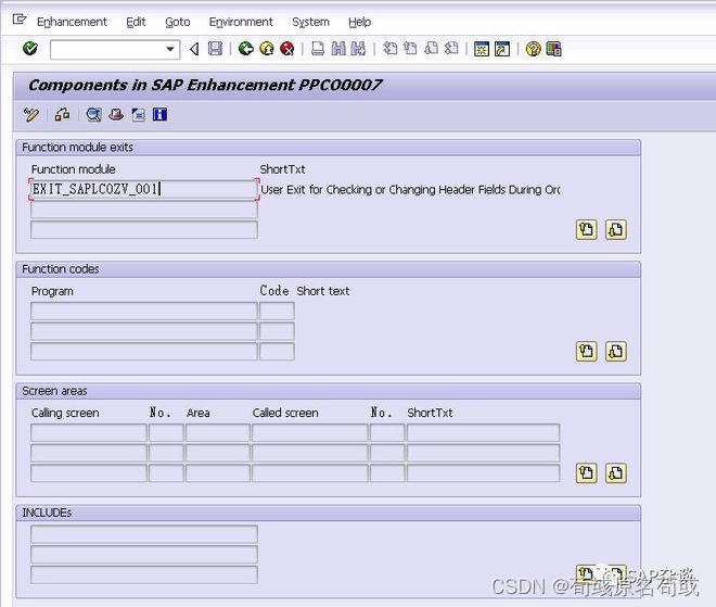SAP 工单CO01/CO02增强 （RFC: CO_BI_AFPO_UPD 、CO_BI_AFPO_GET 和 SMOD ...