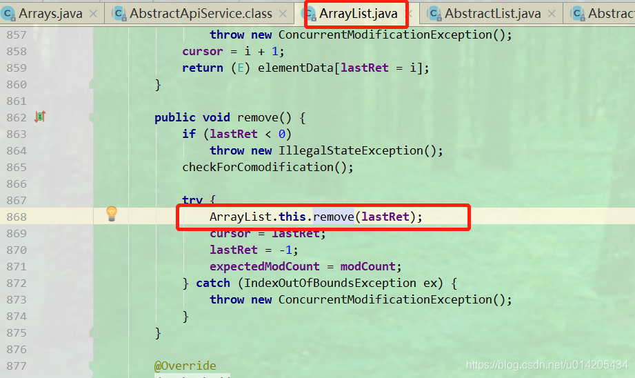 Arrays.asList() 创建实例 之iterator.remove()和 add()方法报错java.lang ...
