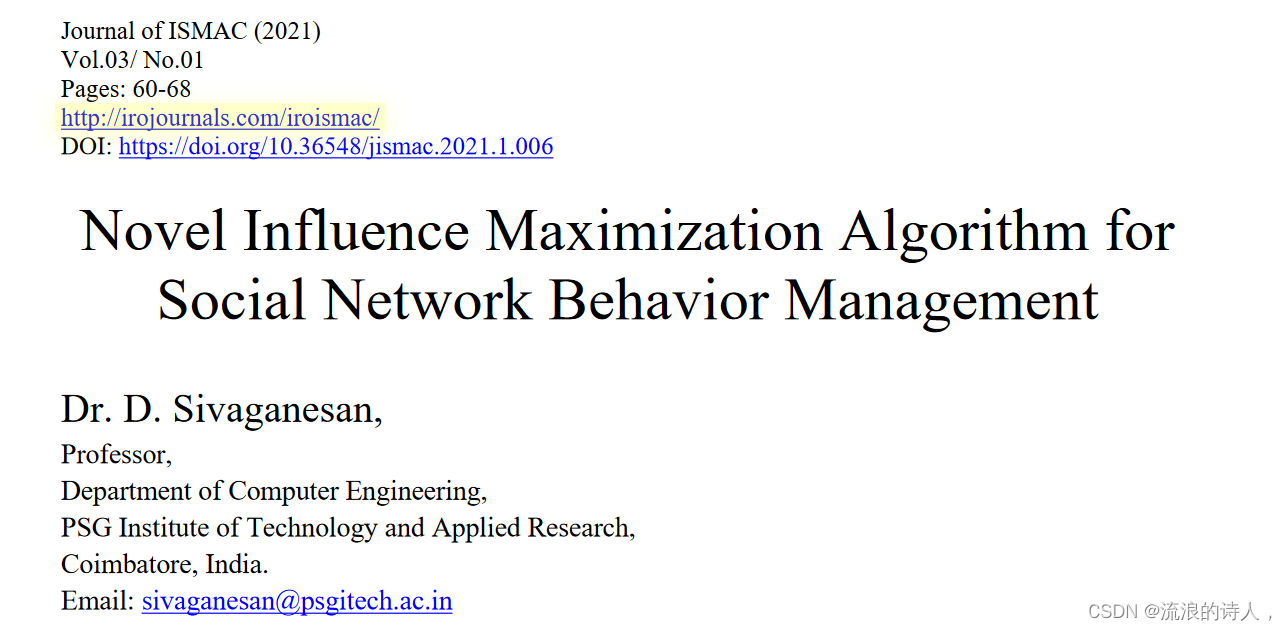 Novel Influence Maximization Algorithm for Social Network Behavior Management_celf++算法-CSDN博客