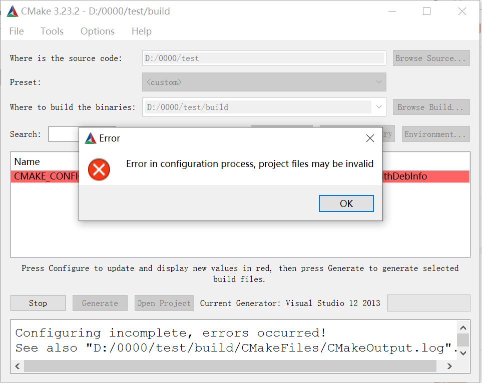 cmake-gui配置无效_cmake无效配置-CSDN博客