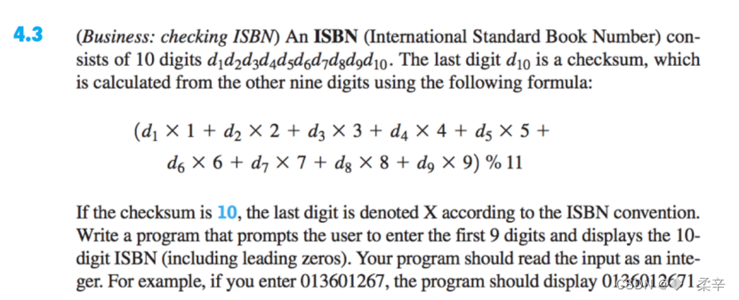 计算ISBN校验码-CSDN博客