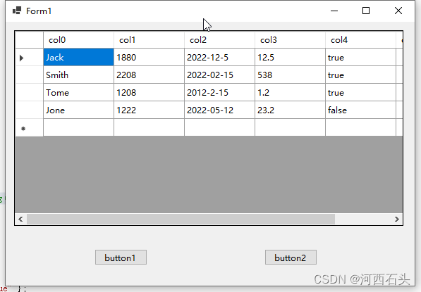 C#手动操作DataGridView之------使用各种数据源填充表格实例-CSDN博客