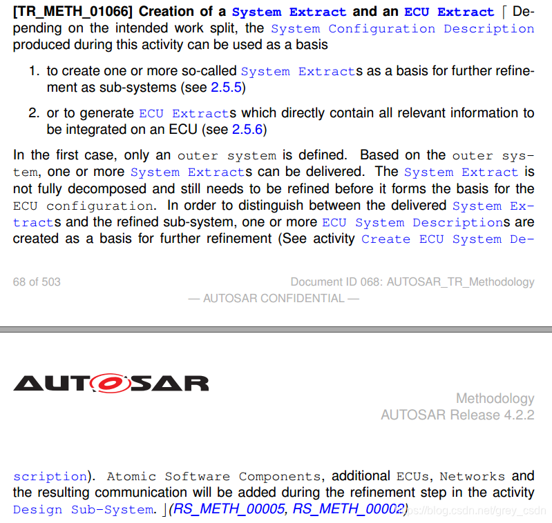 684_AUTOSAR_TR_Methodology_文档阅读10_设计系统以及子系统概述_system extract – autosar ...