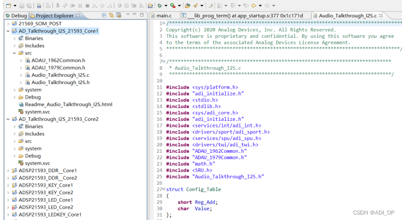 手把手教你开发ADSP-21593（EV-21593-SOM+AD-EXKIT开发板）_adsp21593-CSDN博客