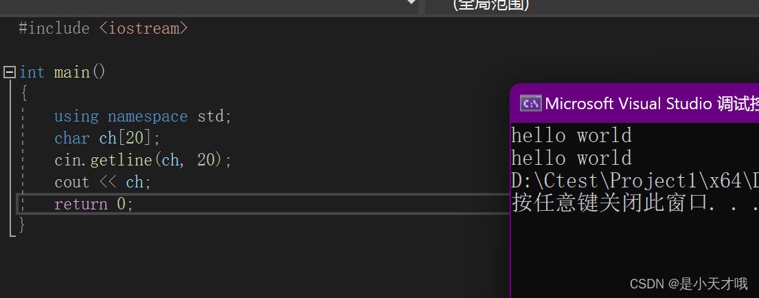 C++的get和getline方法-CSDN博客